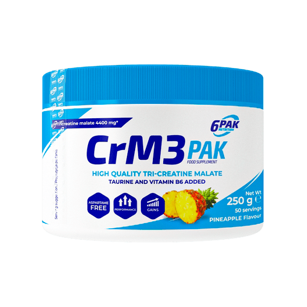 6PAK CrM3 PAK Creatine Powder, Pineapple - 250 g – Medpak