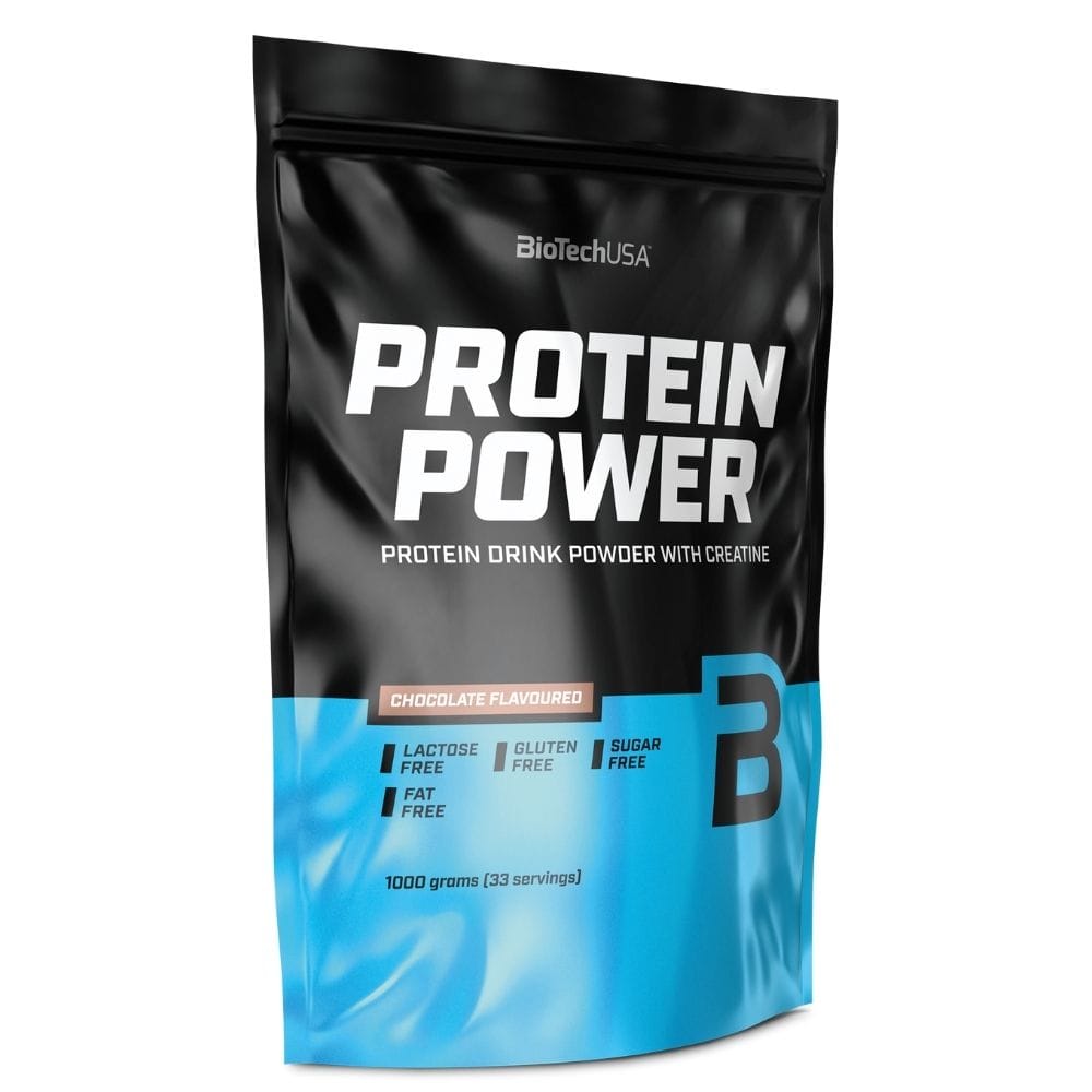 BioTech USA Protein Power, Chocolate Flavoured - 1000 g – Medpak