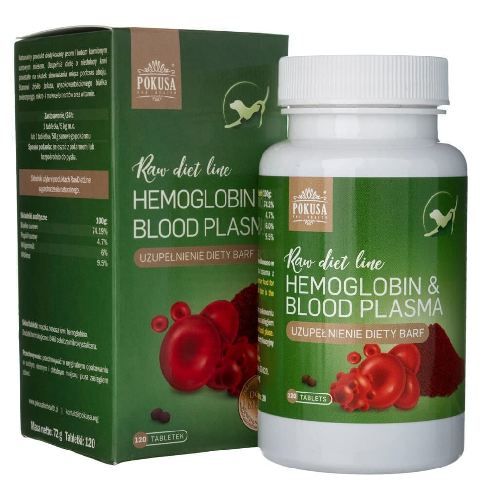 Pokusa RawDietLine Hemoglobin and Plasma - 120 Tablets – Medpak